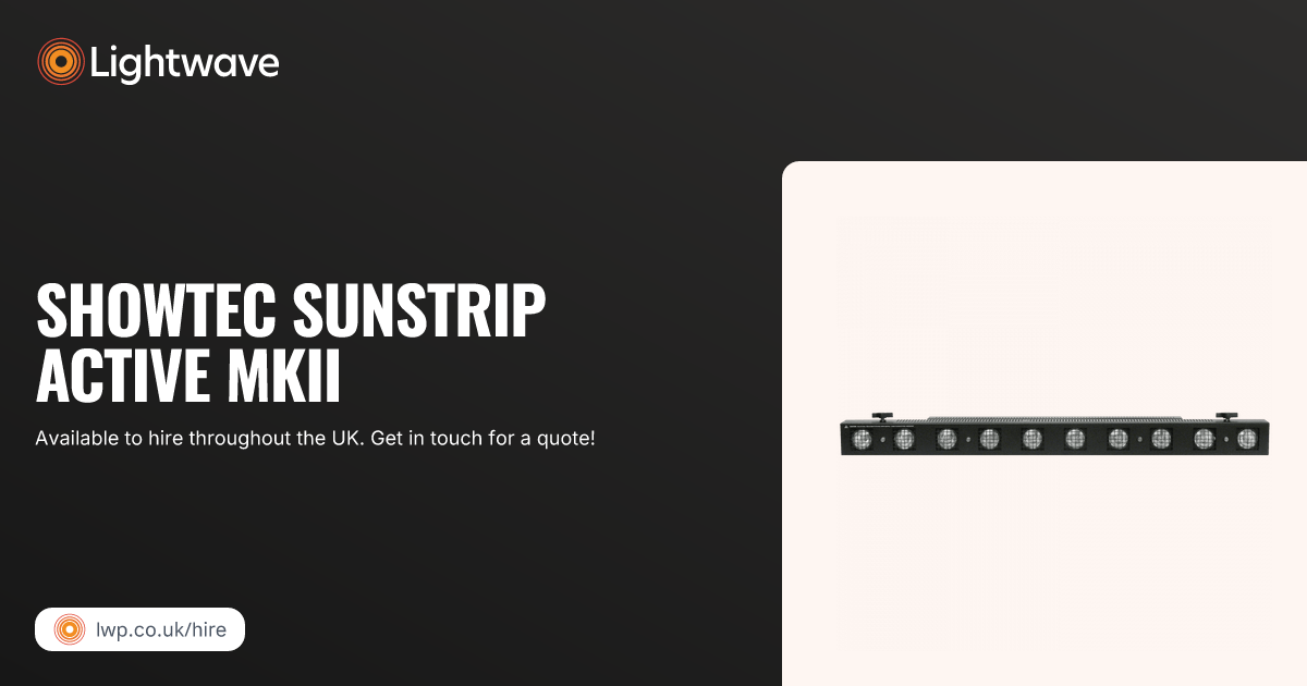 Showtec Sunstrip Active MKII | Lightwave Hire