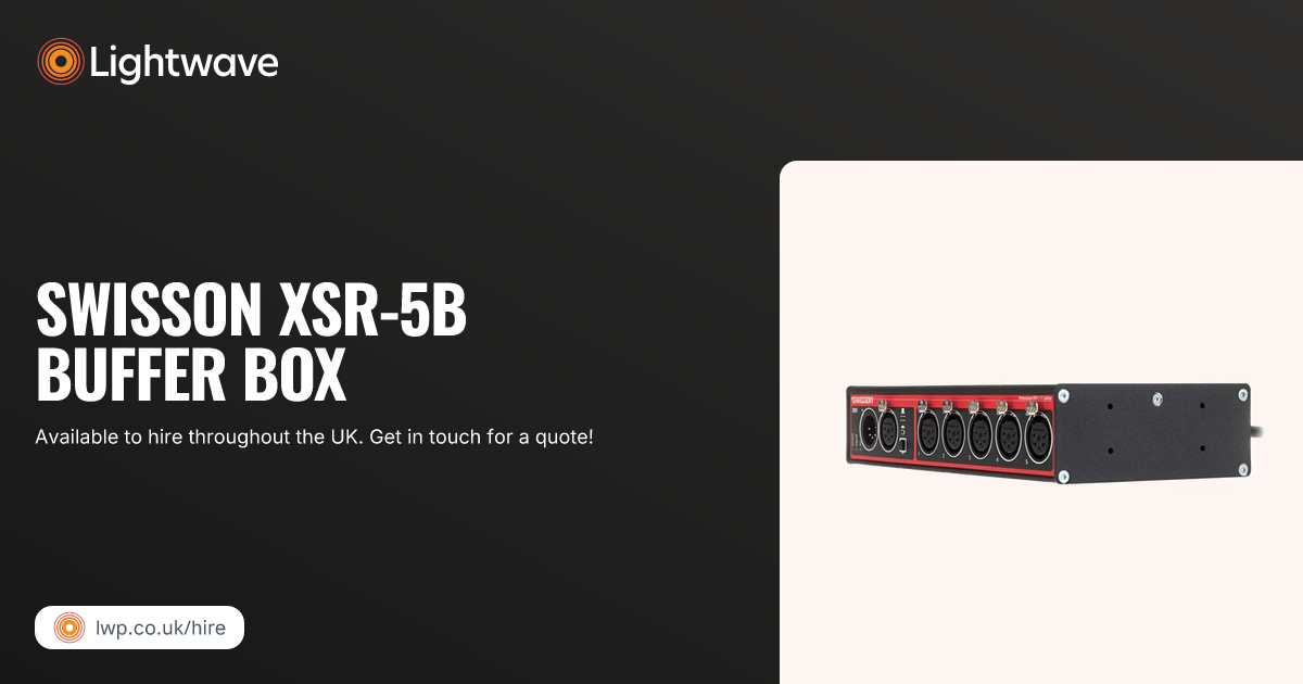 Swisson XSR-5B Buffer Box | Lightwave Hire