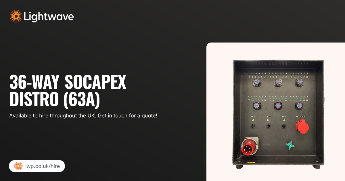 36-way Socapex Distro (63A) | Lightwave Hire