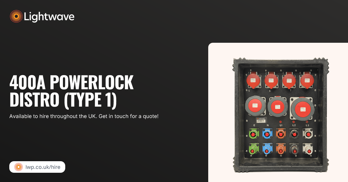 400A Powerlock Distro (Type 1) | Lightwave Hire