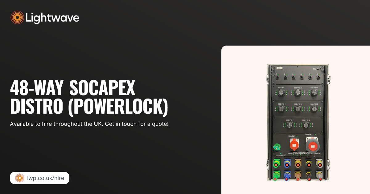 48-way Socapex Distro (Powerlock) | Lightwave Hire