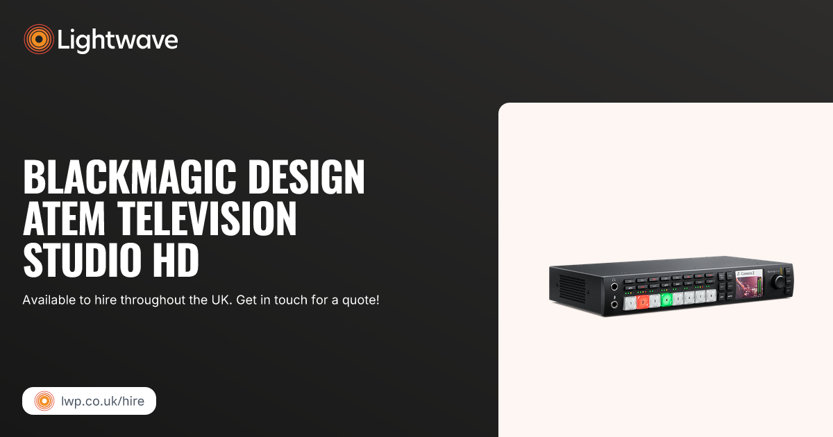 Blackmagic Design ATEM Television Studio HD | Lightwave Hire