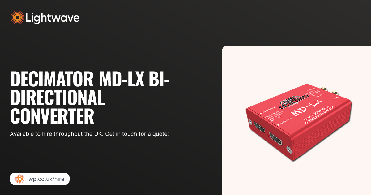 Decimator MD-LX Bi-Directional Converter | Lightwave Hire
